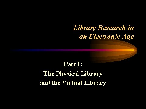 Library Research in